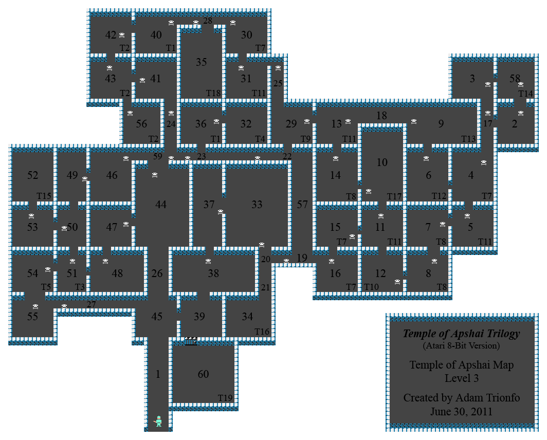 Temple of Apshai Trilogy Maps - Atari 8-Bit Computers - AtariAge Forums